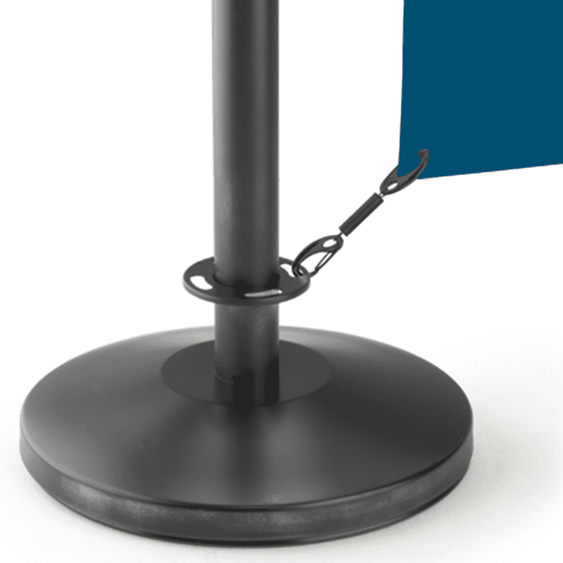 Black Deluxe Cafe Barriers - Pennine Cafe Barriers