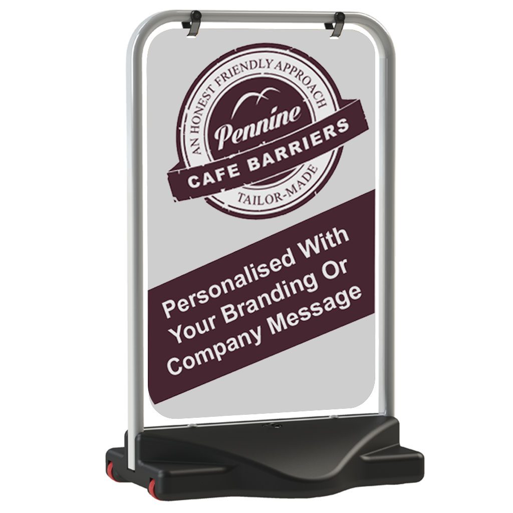 Heavy Duty Eco Swinger Pavement Sign - Cafe Barriers And Cafe Banners ...