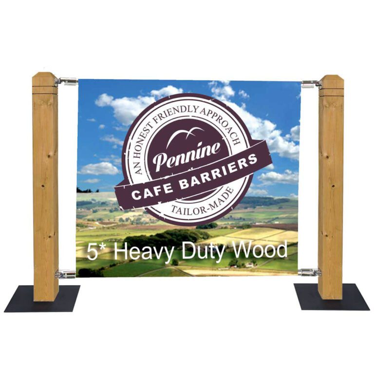 Heavy Duty Premium Wooden Café Barriers - Cafe Barriers And Cafe ...