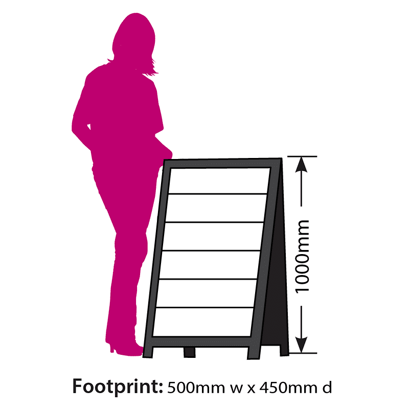 Industrial Chalkboard Pavement Sign - Pennine Cafe Barriers
